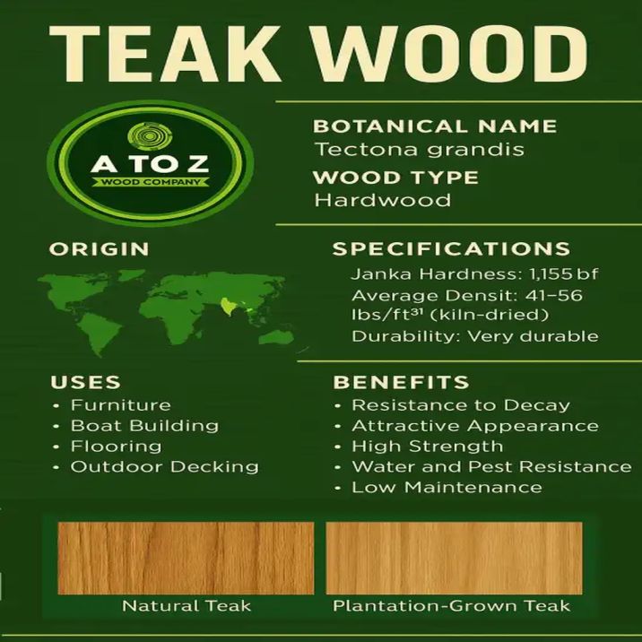 Top 10 Types of Teak Wood Explained in Detail